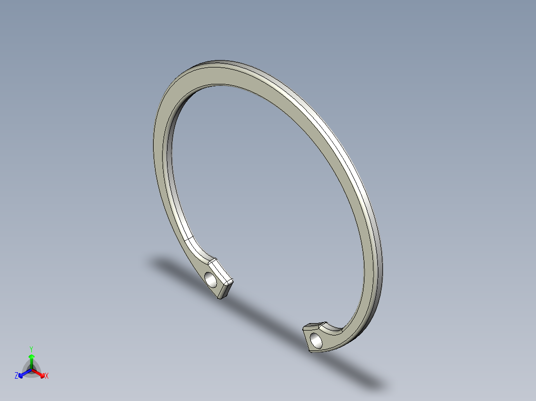 C型扣環(孔用)5508-3D多系列多零件图纸模型 3D模型下载 - stp三维模型下载 – 珊瑚网